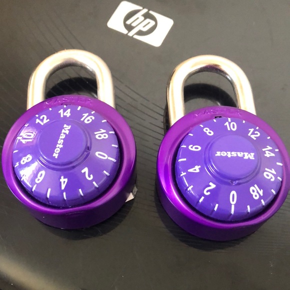 Master Lock | Other | Master Lock 2 Purple Combination Padlock 287cm ...